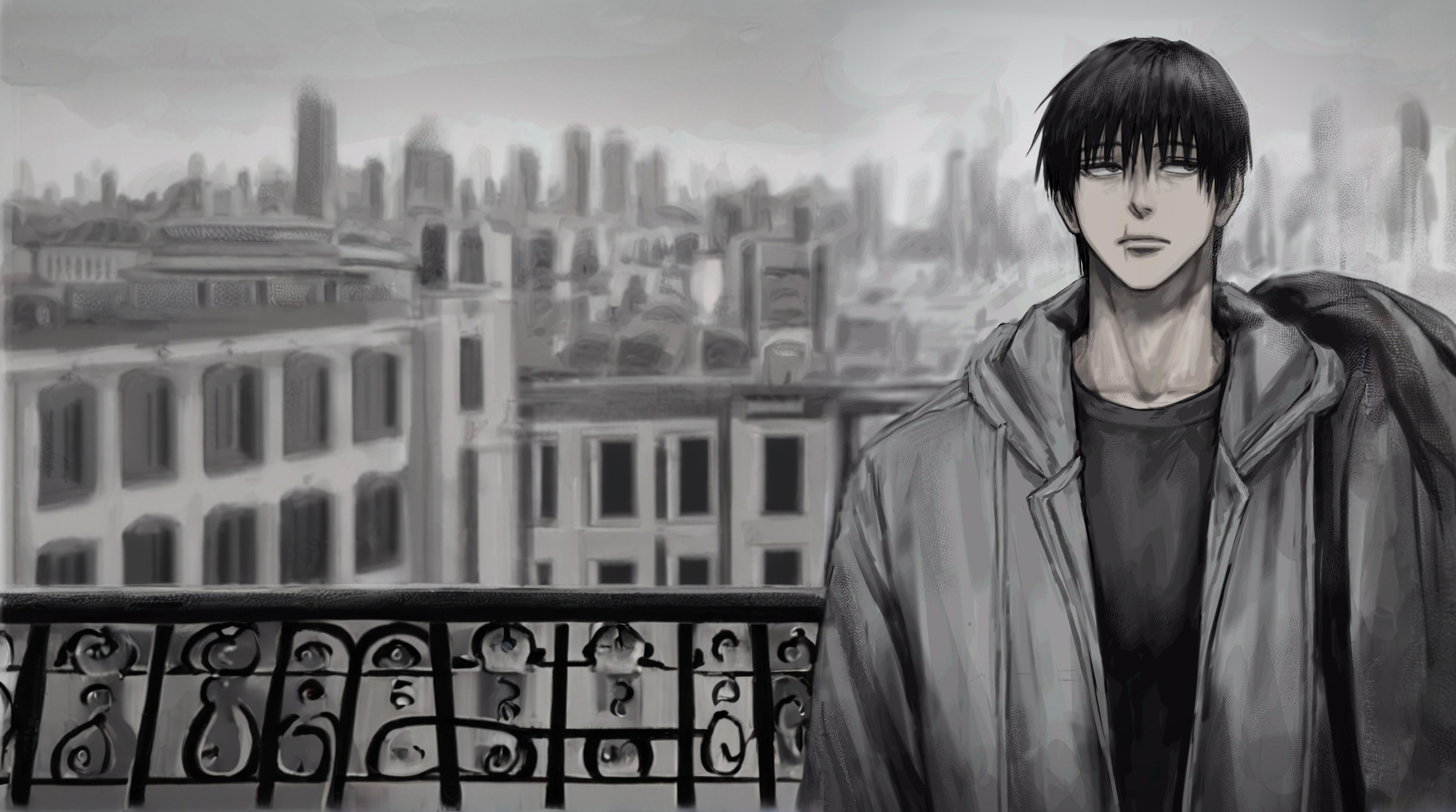 Toji Fushiguro HD Wallpaper - Jujutsu Kaisen Anime Art by 쏘