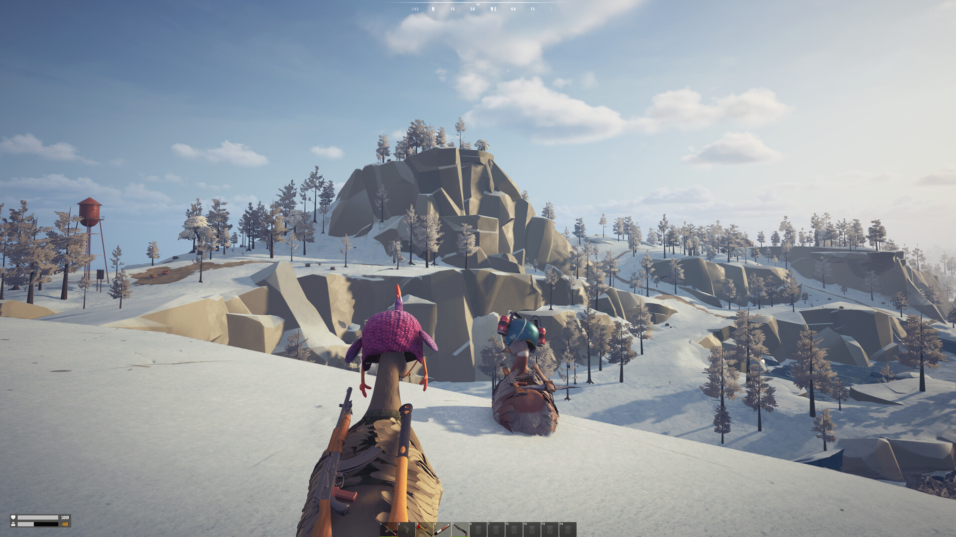 DUCKSIDE HD Wallpaper: Epic Adventure in a Snowy Landscape