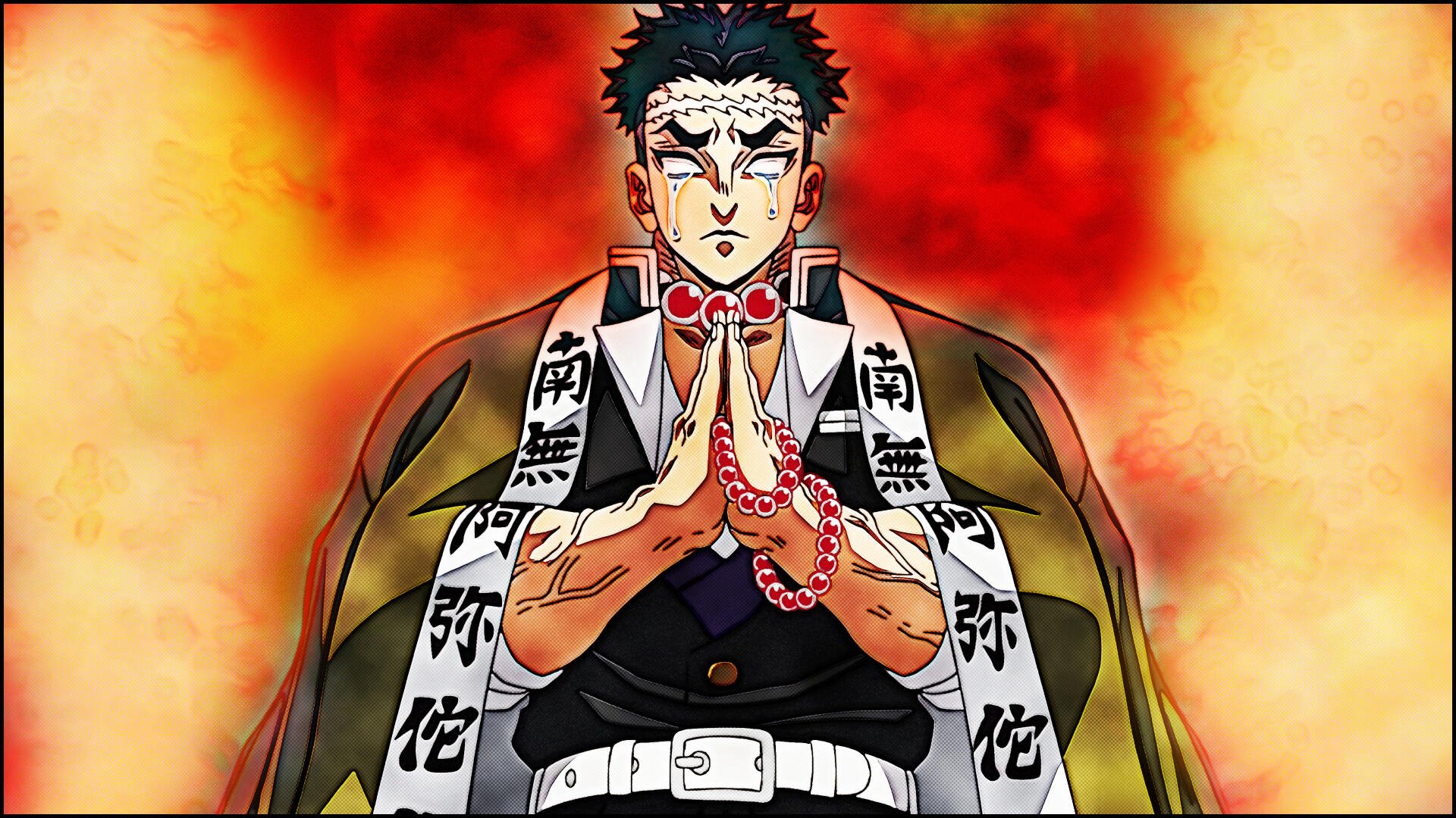 Gyomei Himejima: 4K Ultra HD Wallpaper from Demon Slayer