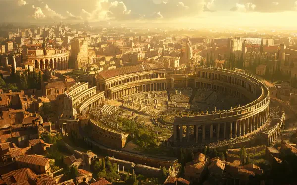 Captivating Roman Empire 4K Ultra HD Wallpaper by CelestialCanvas