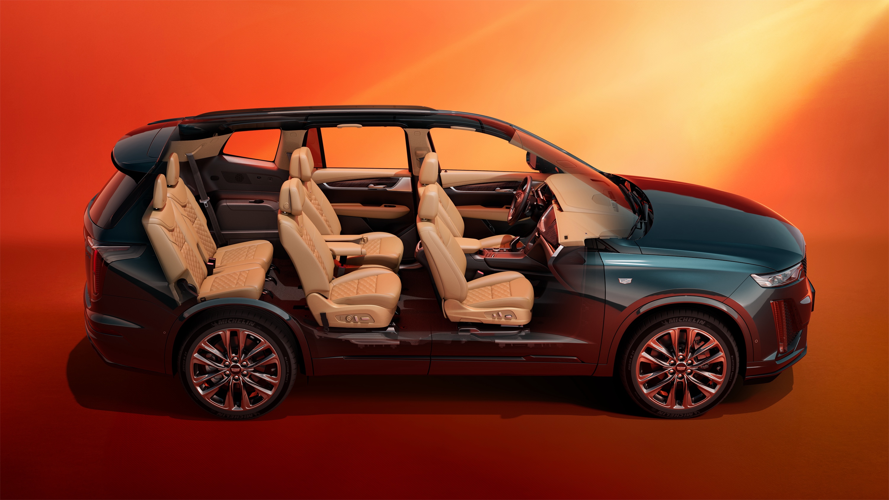 Stunning HD Wallpaper of the Cadillac XT6 Interior