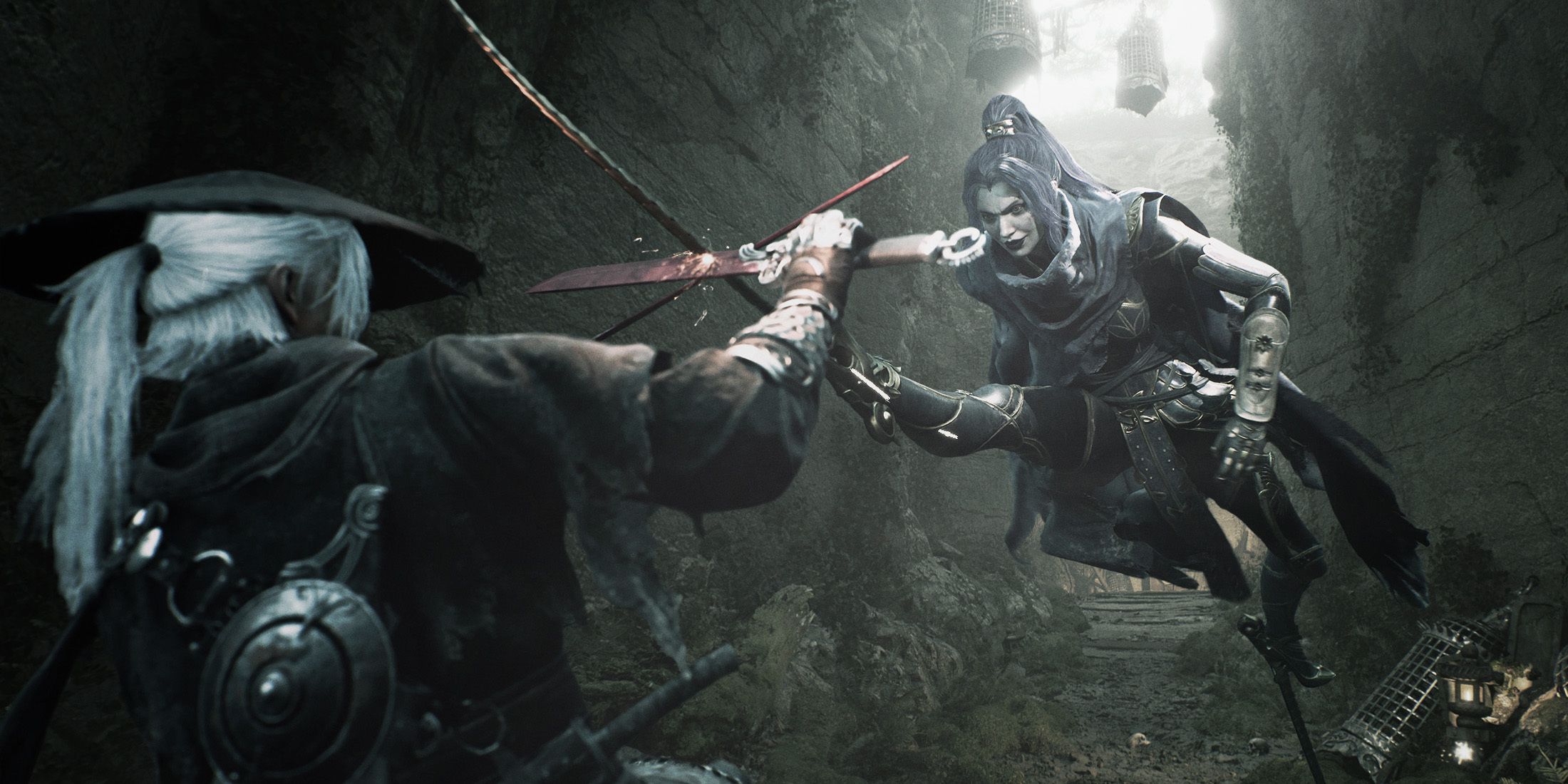 Phantom Blade Zero HD Wallpaper: Epic Duel in a Dark Realm