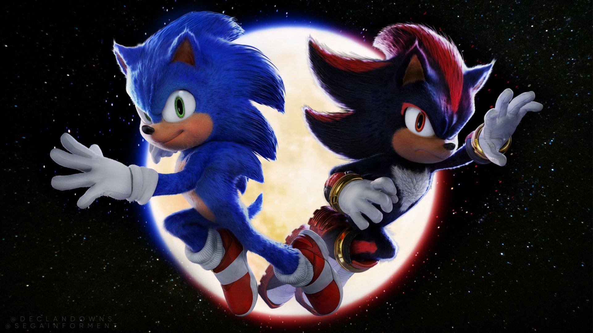 Sonic & Shadow HD Wallpaper – Epic Sonic the Hedgehog 3 Showdown