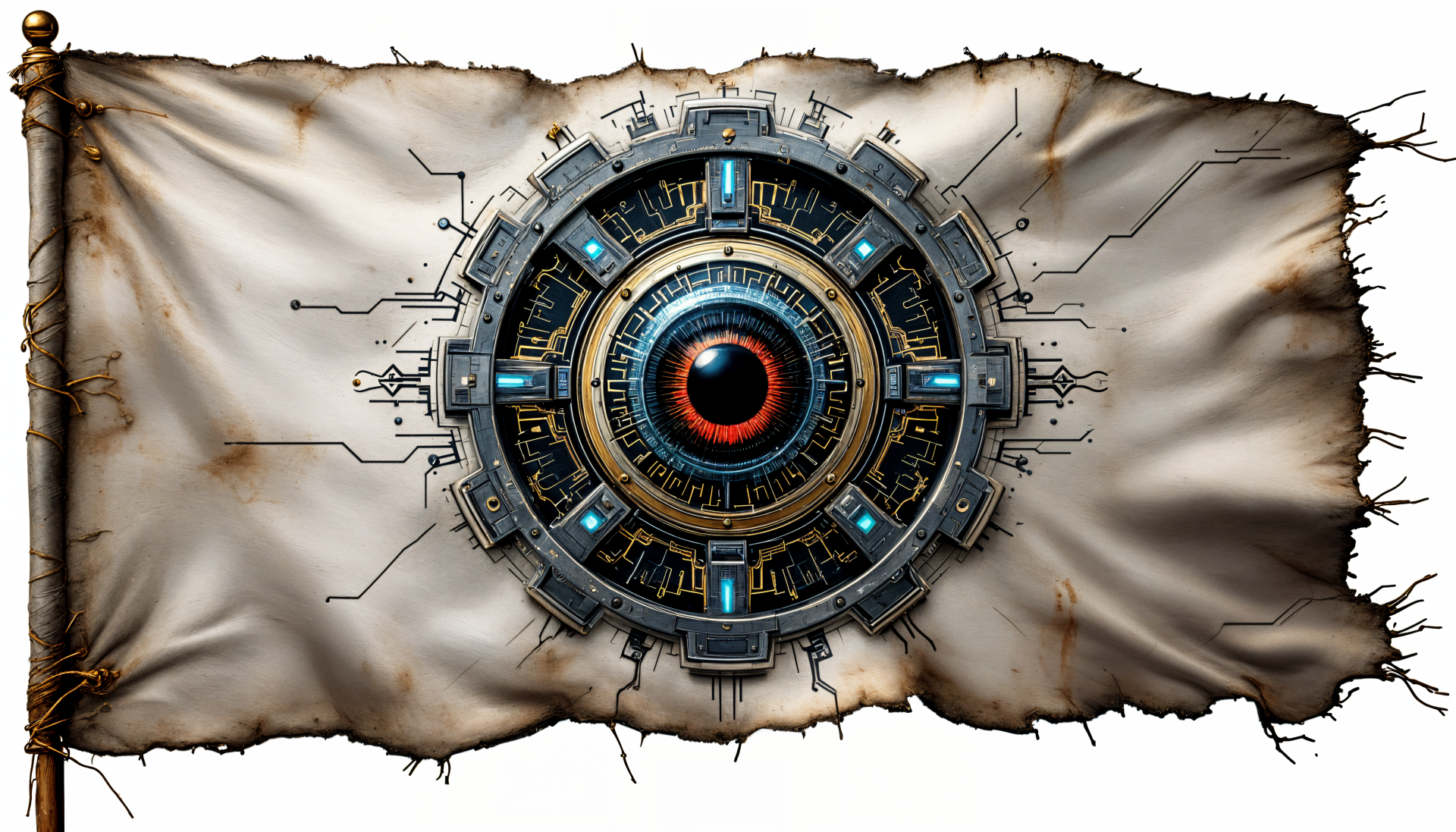Futuristic Eye: 4K Ultra HD Wallpaper by QuantumCurator