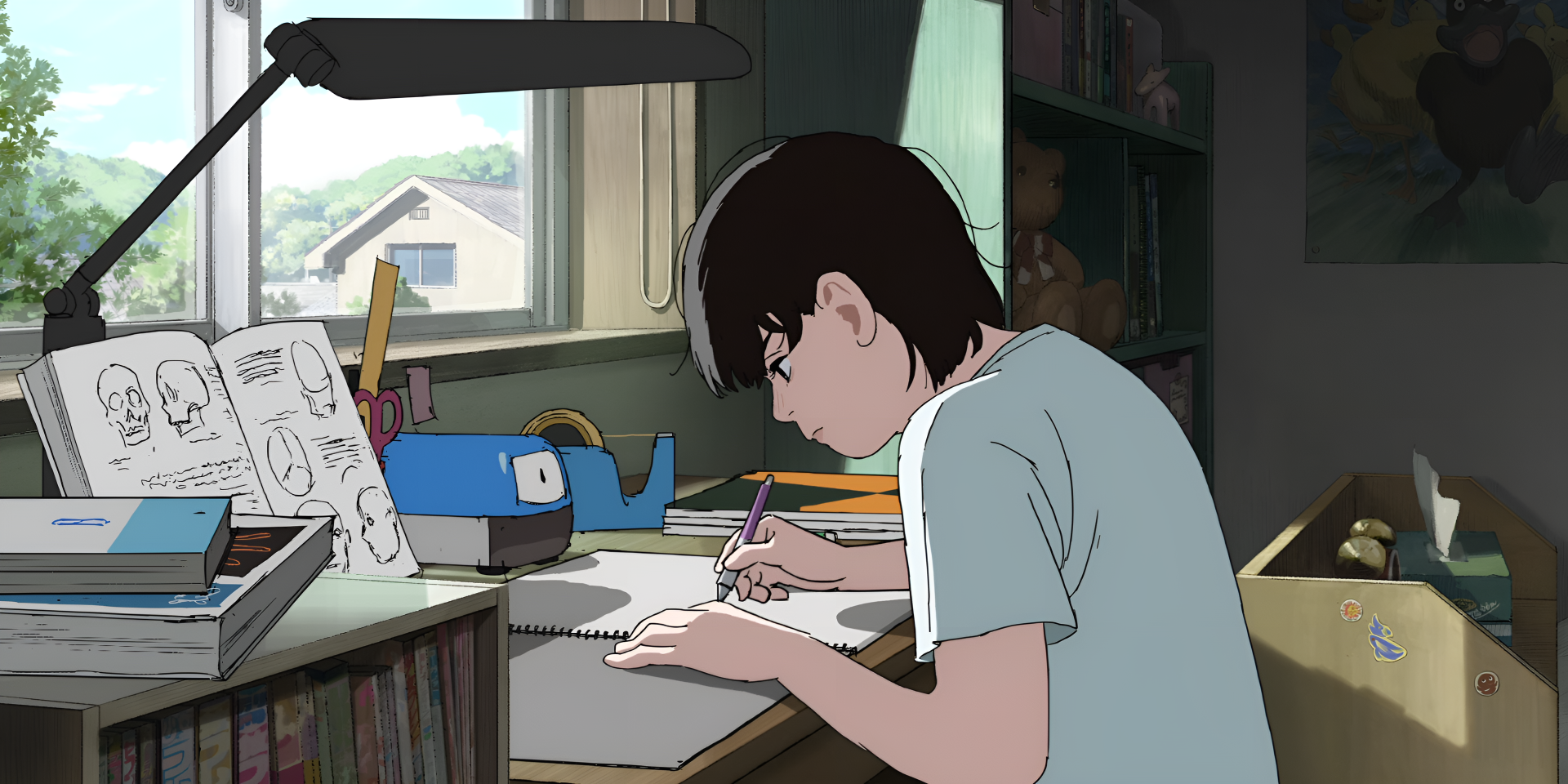 Download Movie Anime Look Back Ayumu Fujino HD Wallpaper