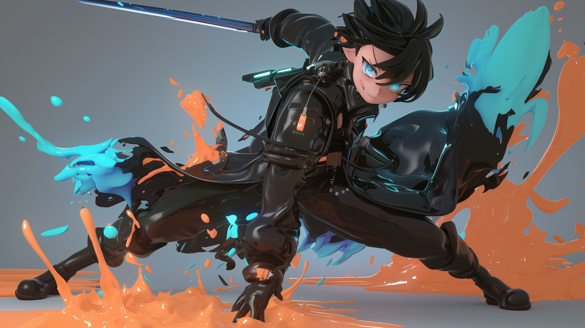 HD Wallpaper: Kirito from Sword Art Online in Action by patrika ...