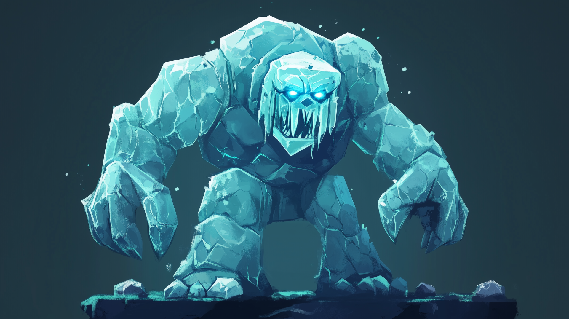 Ice Golem RPG Style by patrika