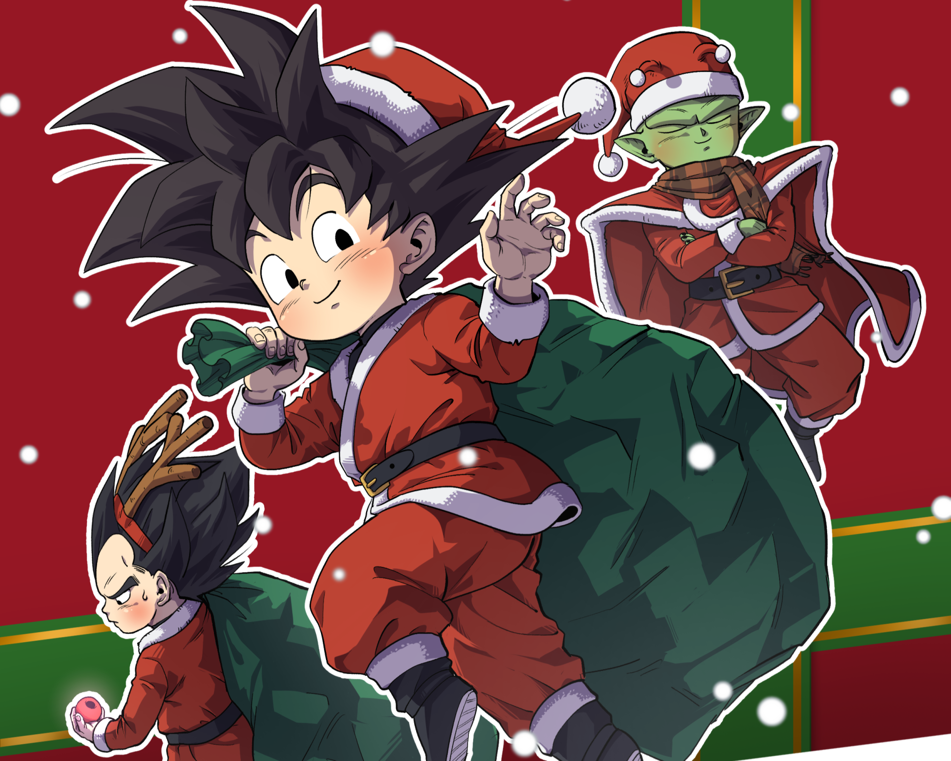 Dragon Ball Christmas Wallpaper