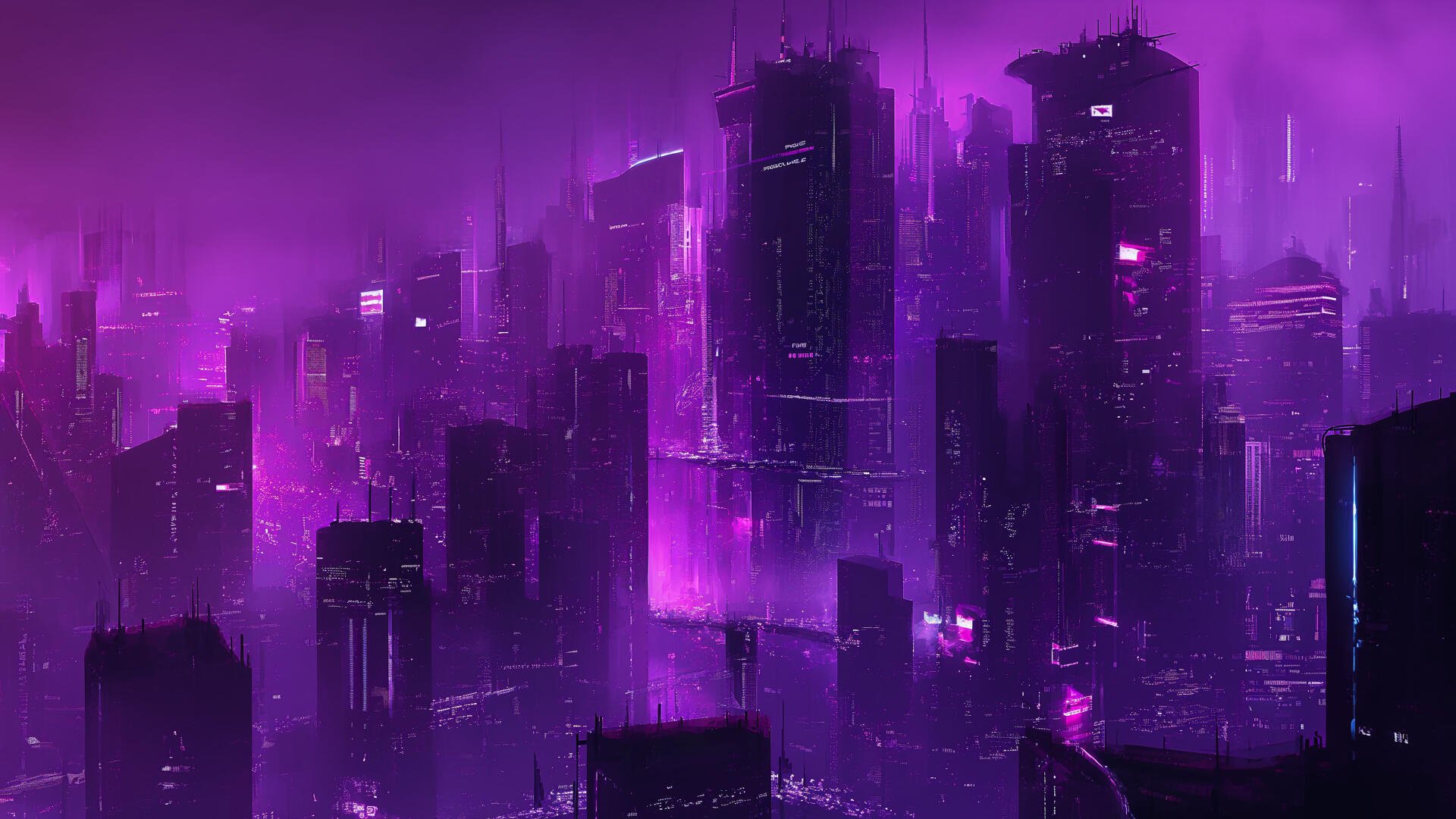Purple Cyberpunk 4K by pijnn