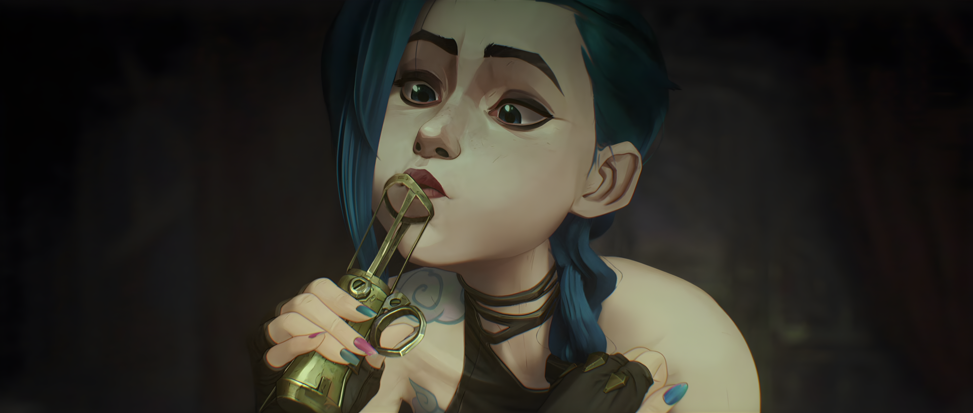 Jinx from Arcane - Stunning 4K Ultra HD Wallpaper