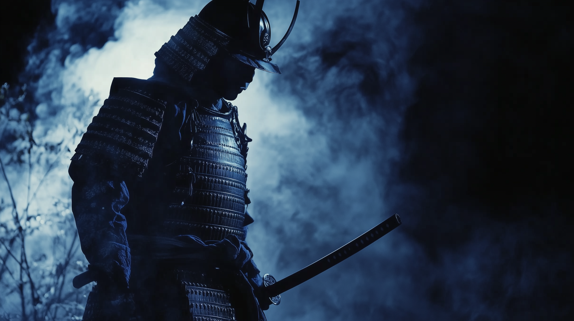 Shadow Samurai in the Dark by patrika