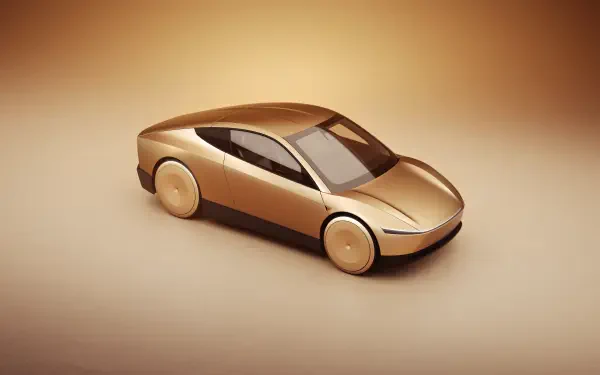 Tesla Cybercab: Future of Mobility in Stunning 8K Ultra HD Wallpaper