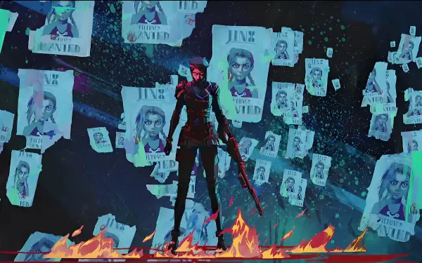 Jinx from Arcane - 8K Ultra HD Wallpaper for Season 2