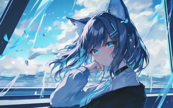 Shiroko Sunaookami HD Wallpaper - Blue Archive by patrika