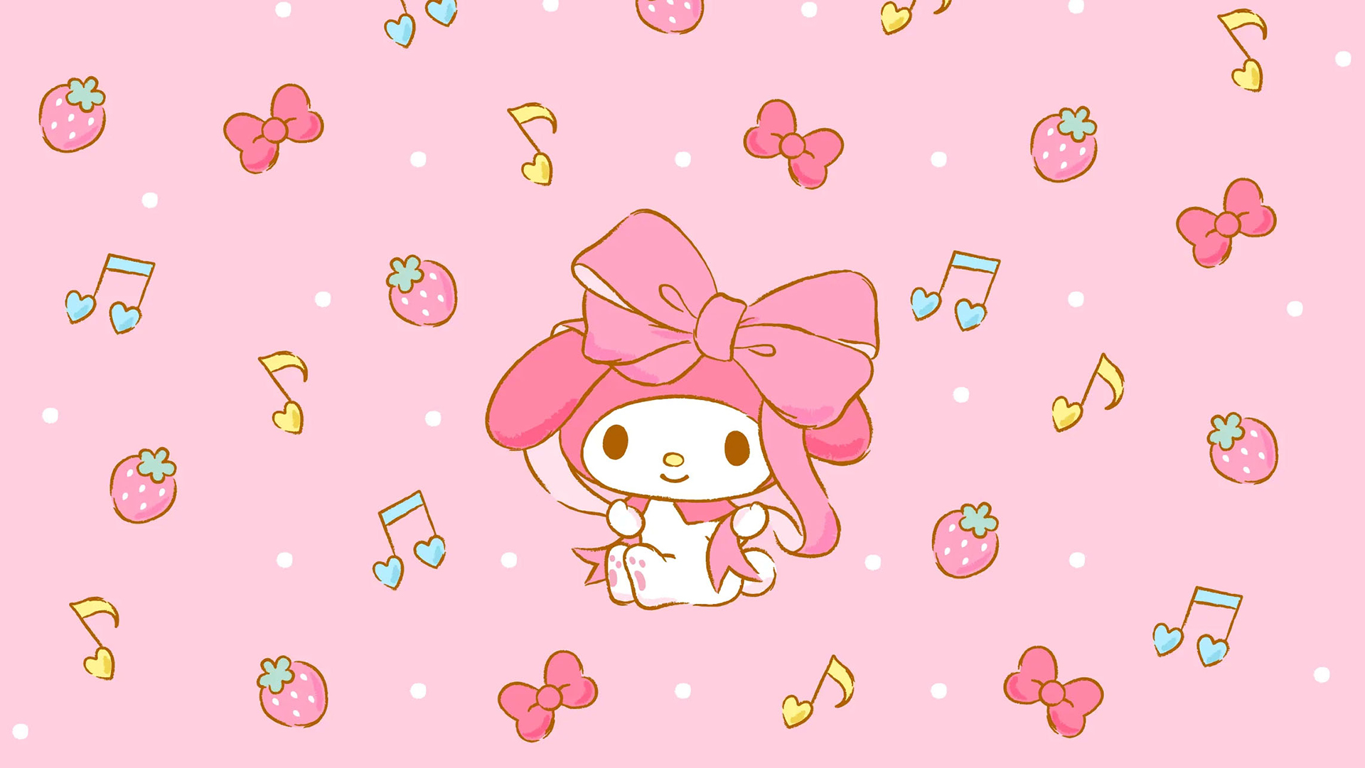 Hello Kitty HD Wallpaper: Sweet Pink Melody Bliss