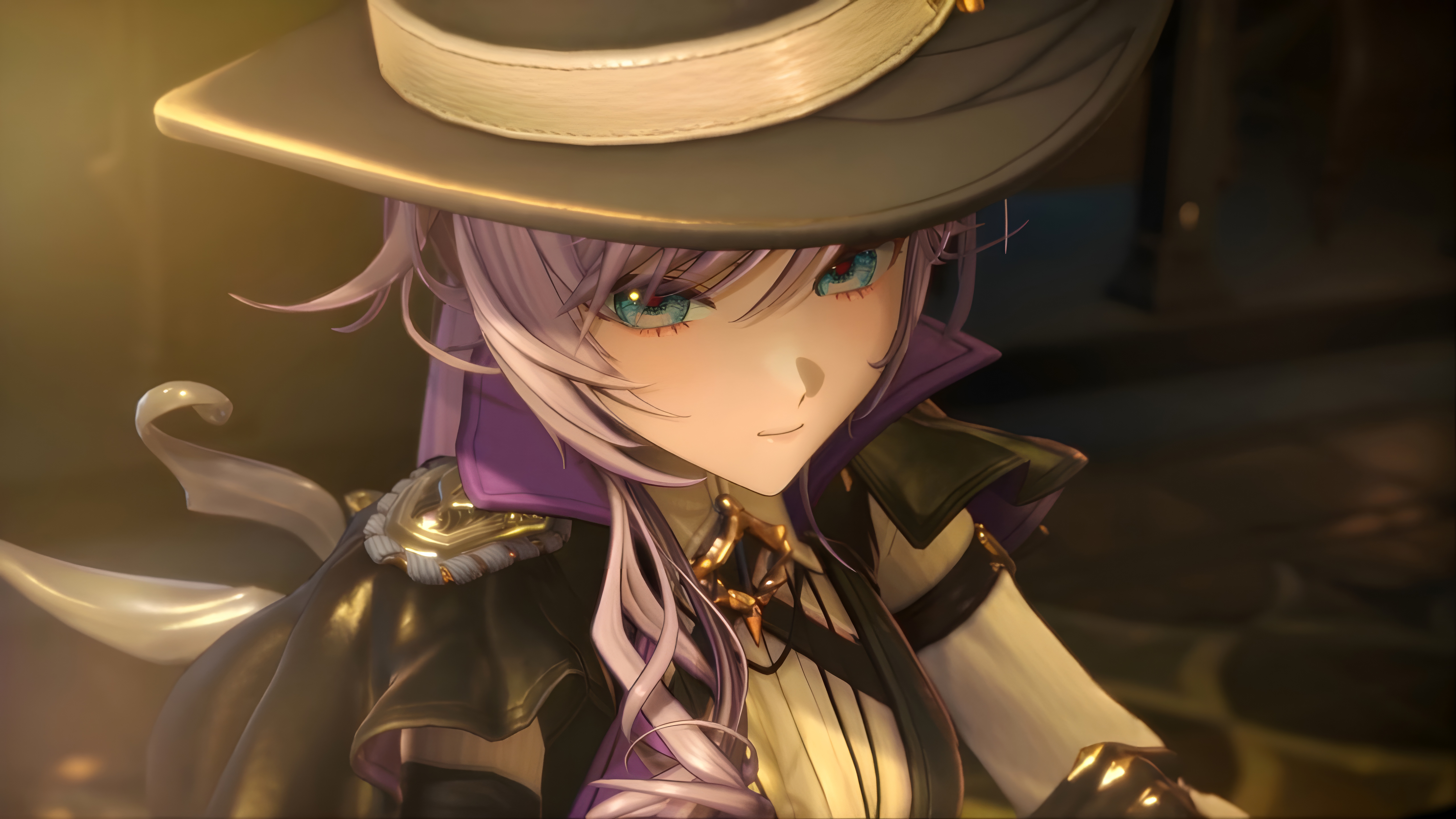 4K Ultra HD Silver Palace Anime Girl Video Game Wallpaper