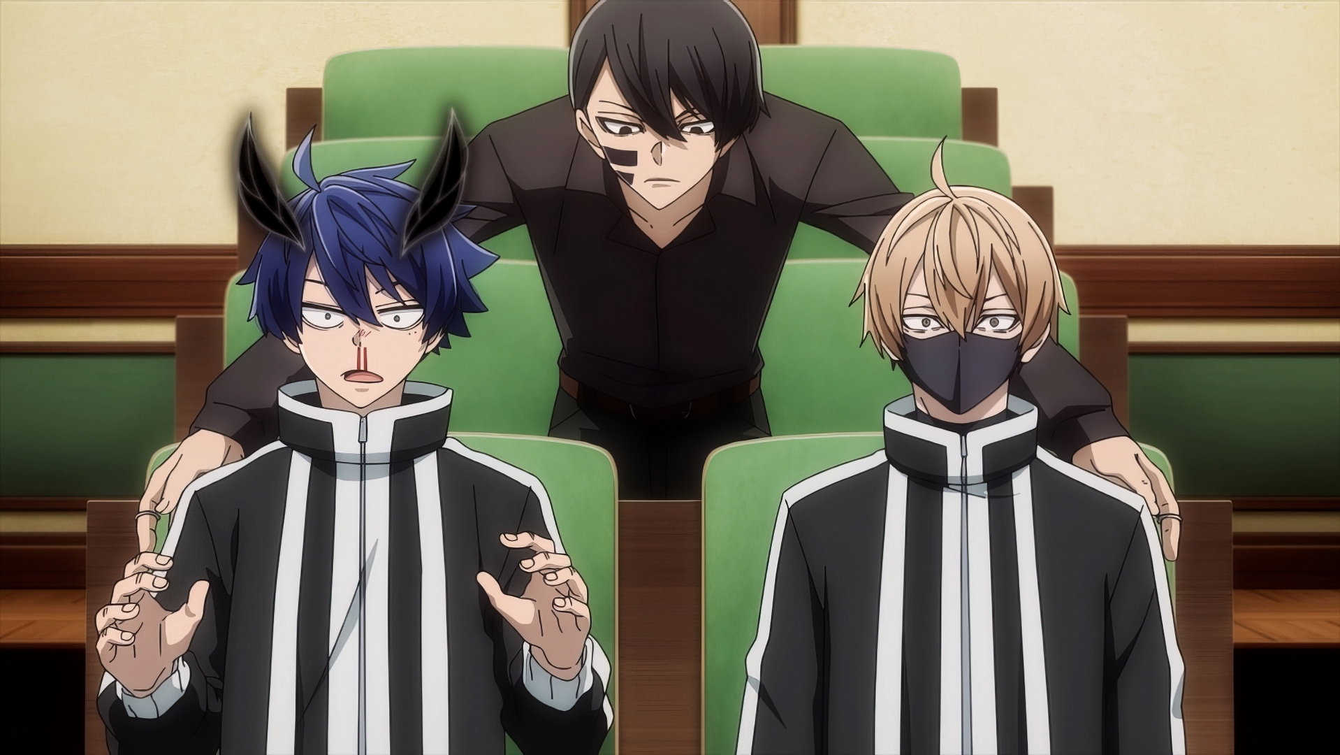 Tougen Anki Anime HD Wallpaper – Intense Trio in Action