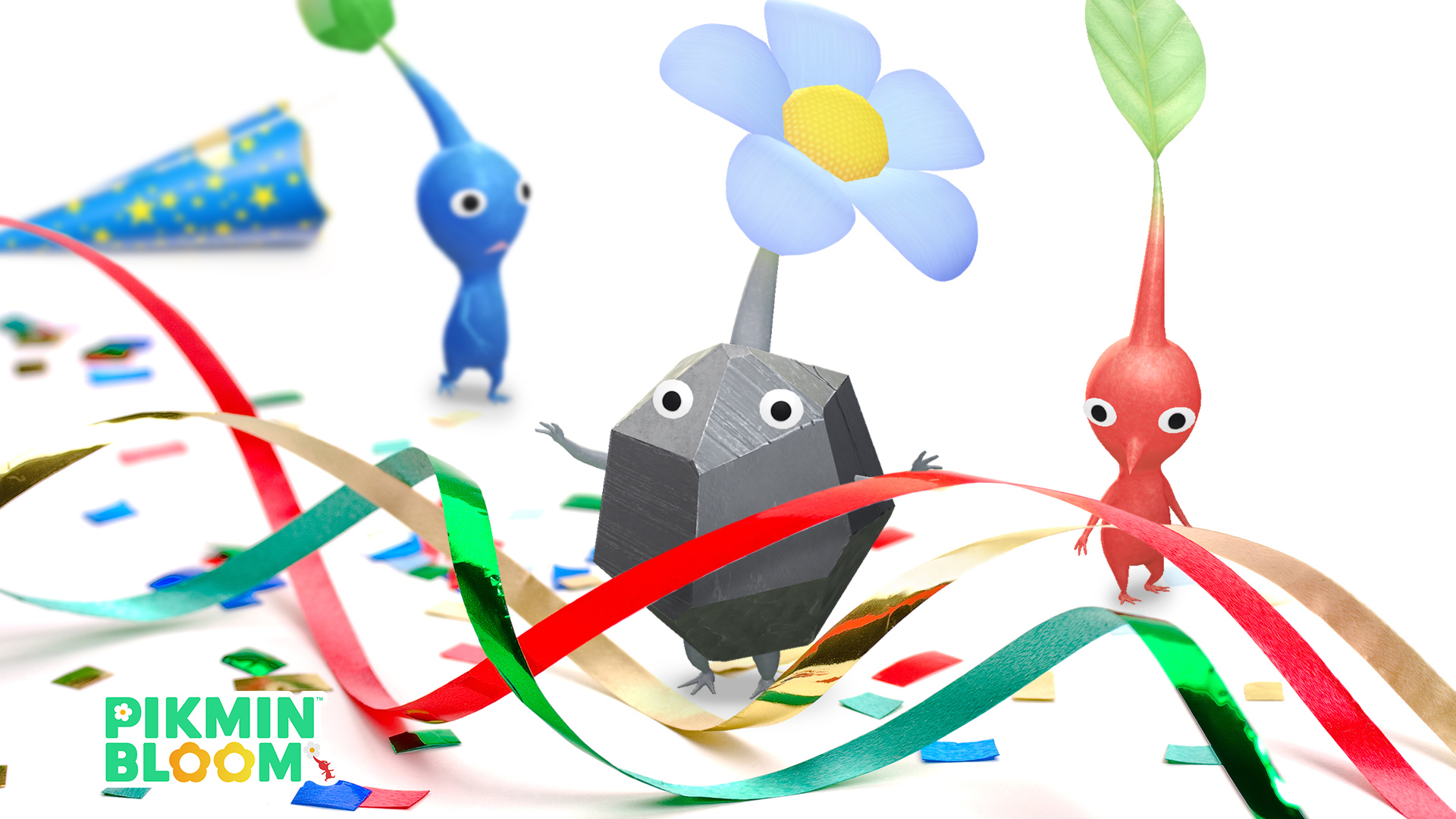 Pikmin Celebration HD Wallpaper: Blooming Adventures in Vivid Detail