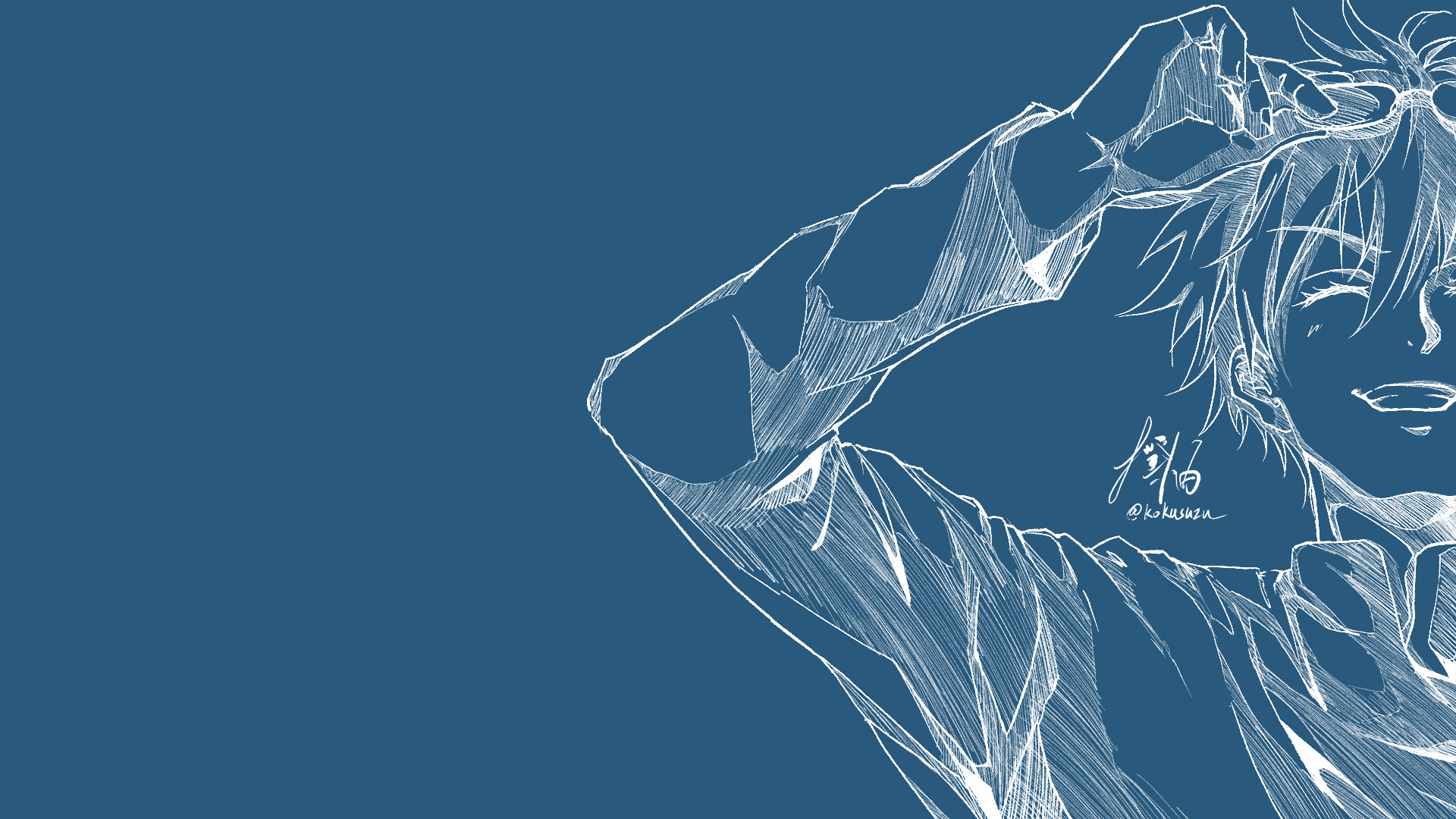 Blue Aura HD: Satoru Gojo from Jujutsu Kaisen Anime by kokusuzu