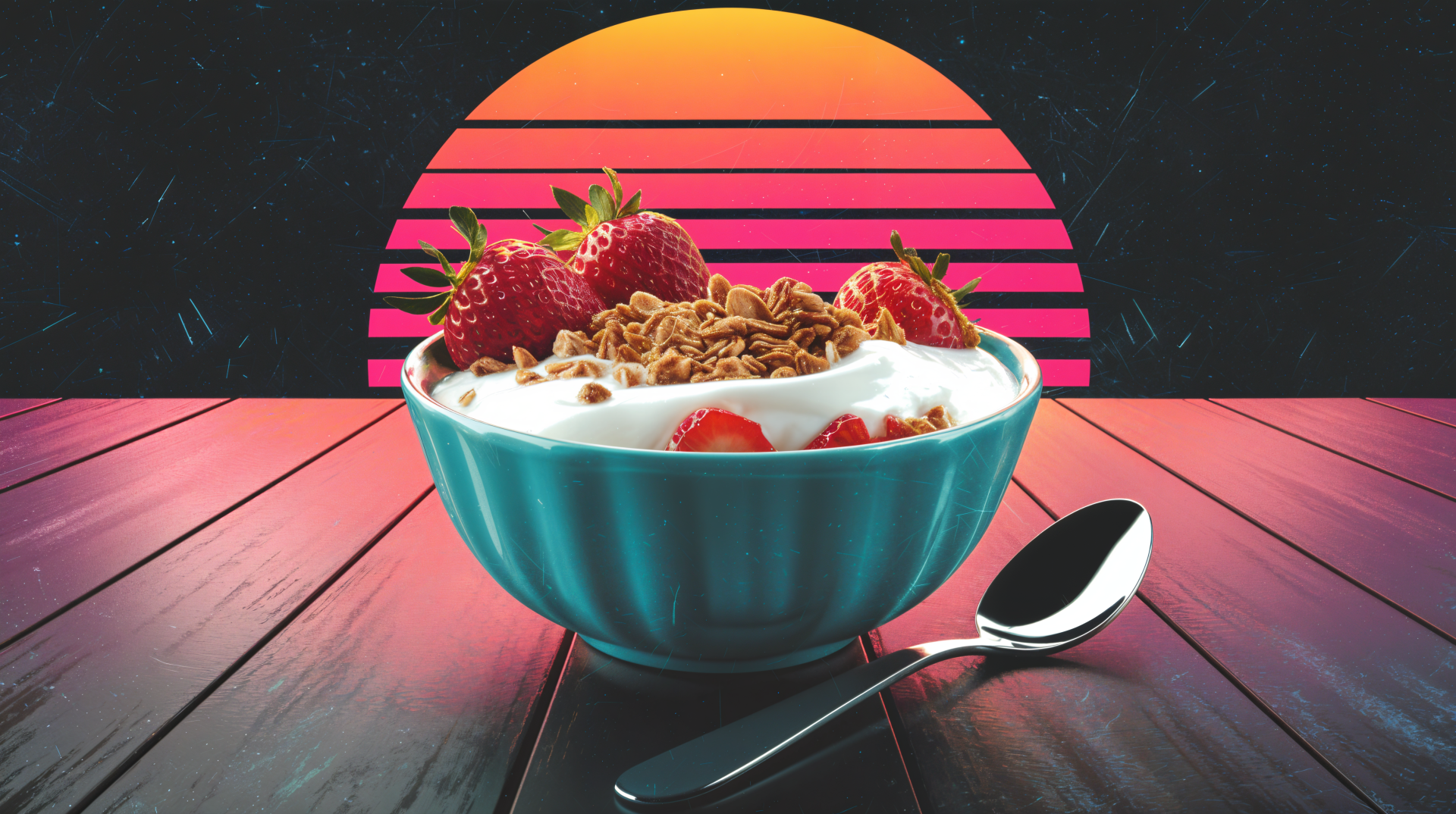 Vibrant Yogurt Delight - 4K Ultra HD Wallpaper by QuantumCurator