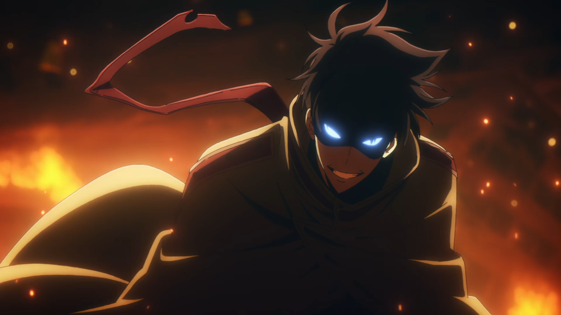 Solo Leveling HD Wallpaper: Sung Jin-Woo's Dark Power Unleashed