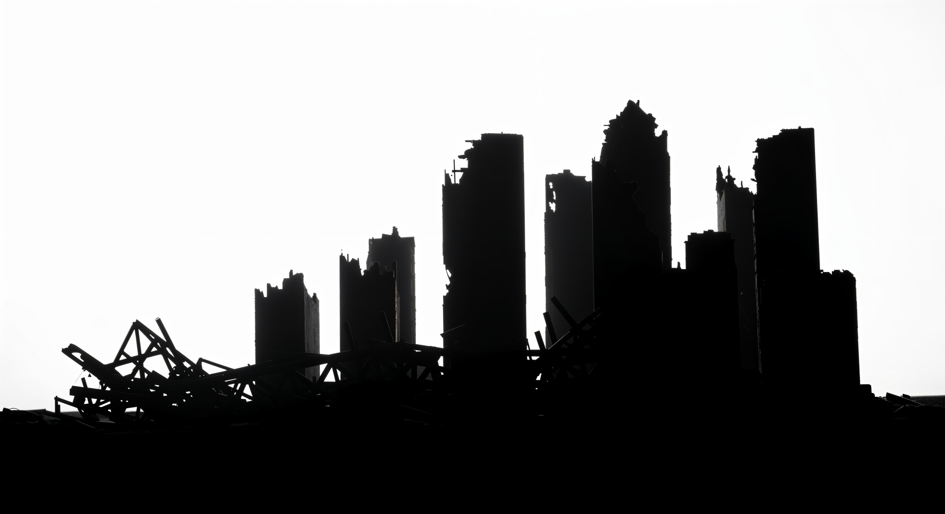 4K Ultra HD Wallpaper: Shadows of a Post-Apocalyptic City by QuantumCurator