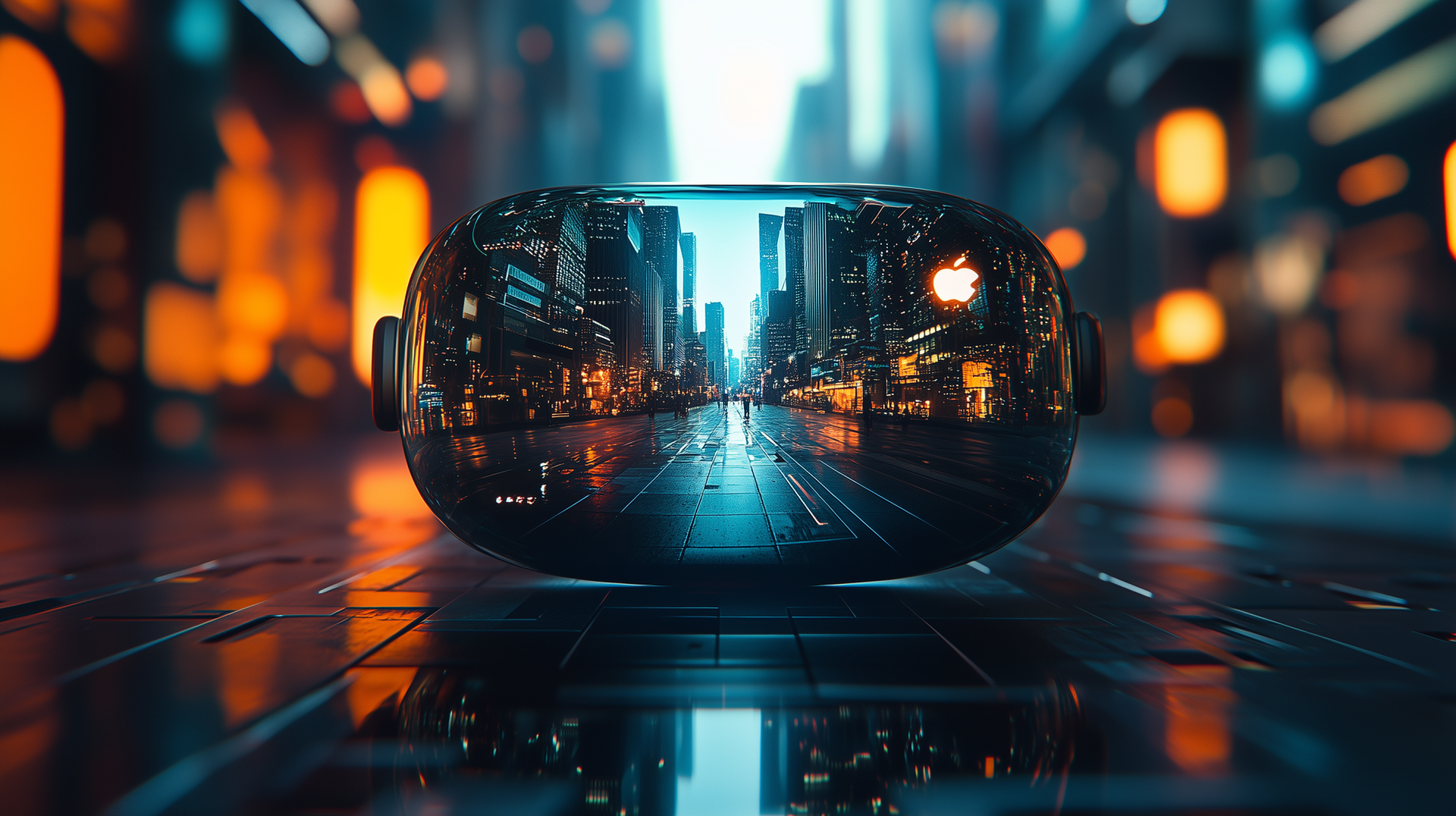 Futuristic Reflection: Apple Vision Pro HD Wallpaper by patrika