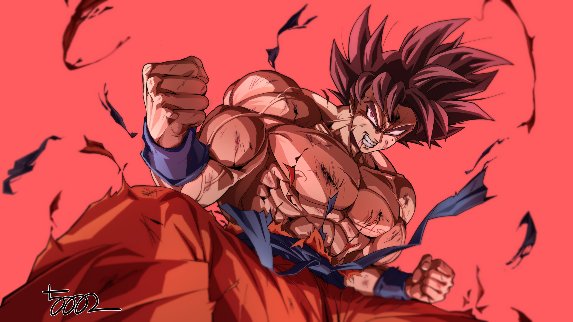 Goku Kaioken 4K Ultra HD Dragon Ball Z Anime Power Wallpaper