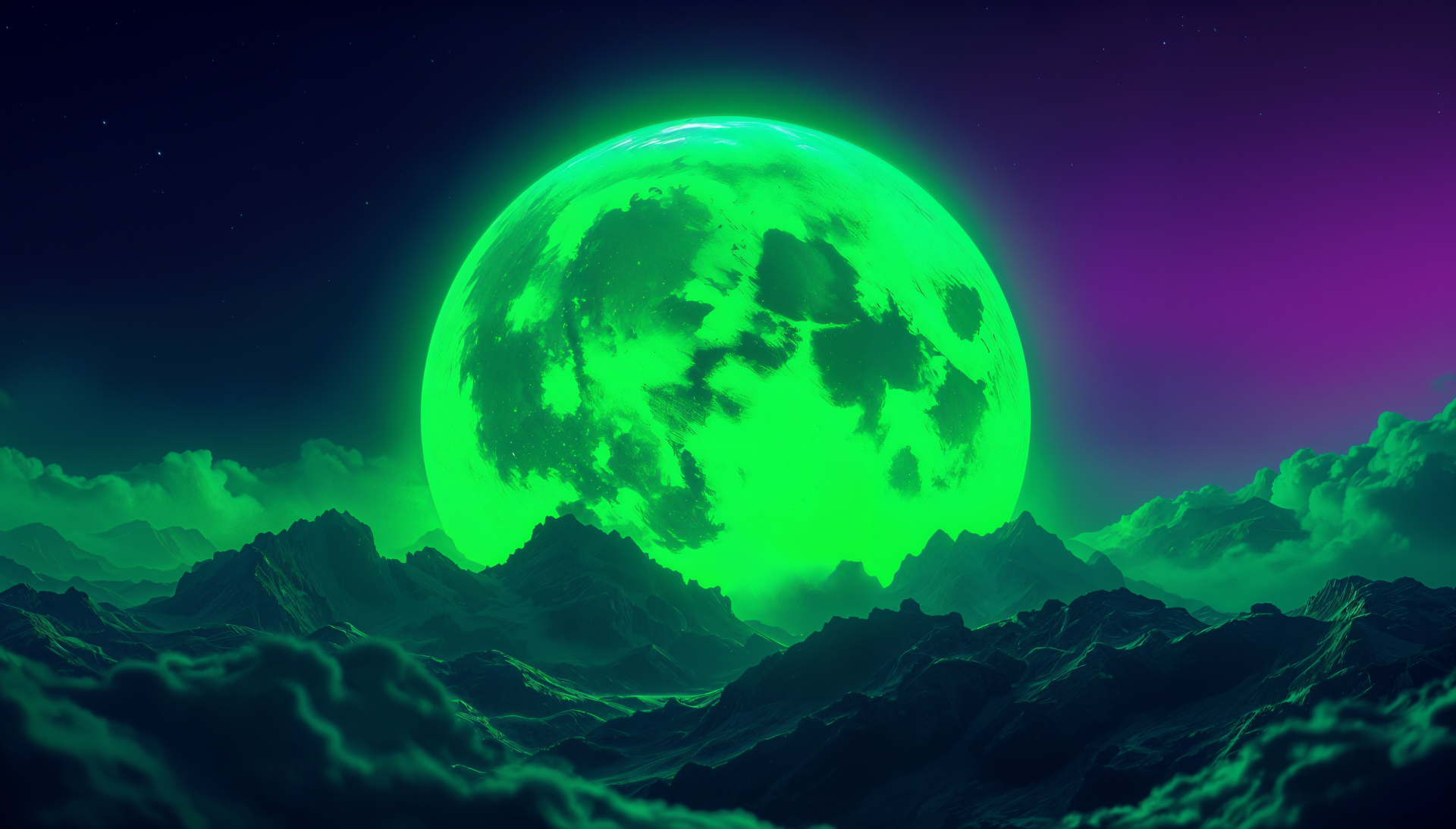 Radiant Moonrise - 4K Ultra HD Wallpaper by QuantumCurator