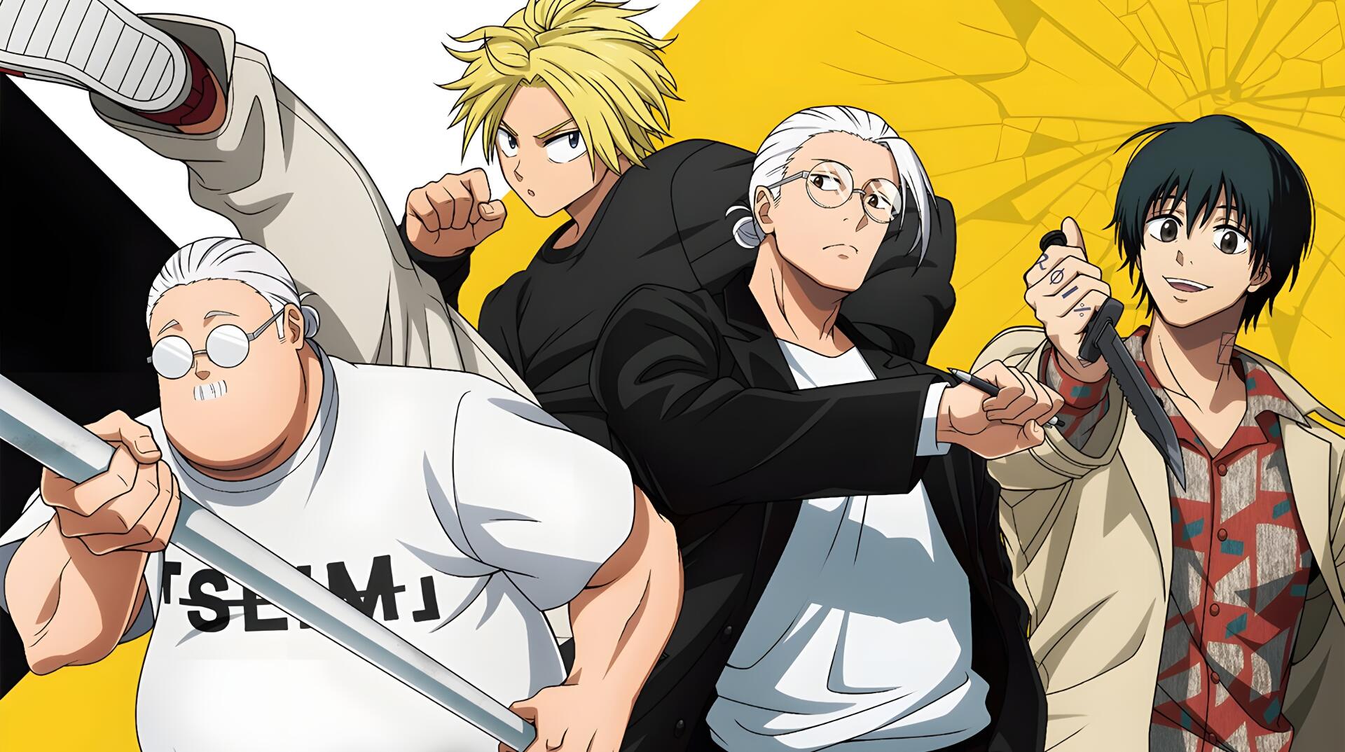 Sakamoto Days 4K Ultra HD Wallpaper Featuring Taro, Shin & Yoichi in Action