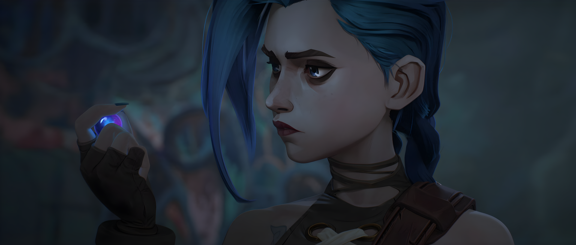 Jinx from Arcane: Stunning 4K Ultra HD Wallpaper | 7680x3265 ...