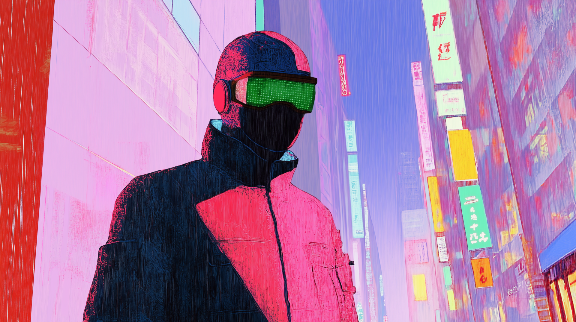 Cyberpunk Hacker HD Wallpaper: A Neon Journey by patrika | 2912x1632 ...