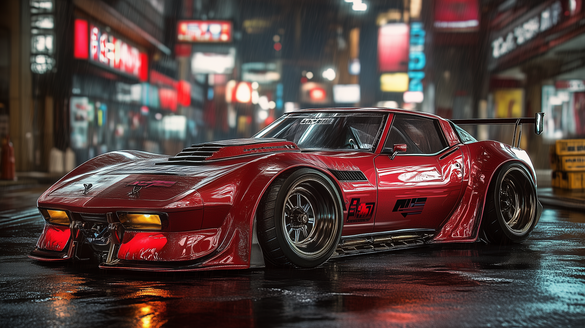 Futuristic Red Car HD Wallpaper: Striking Design in Motion by patrika