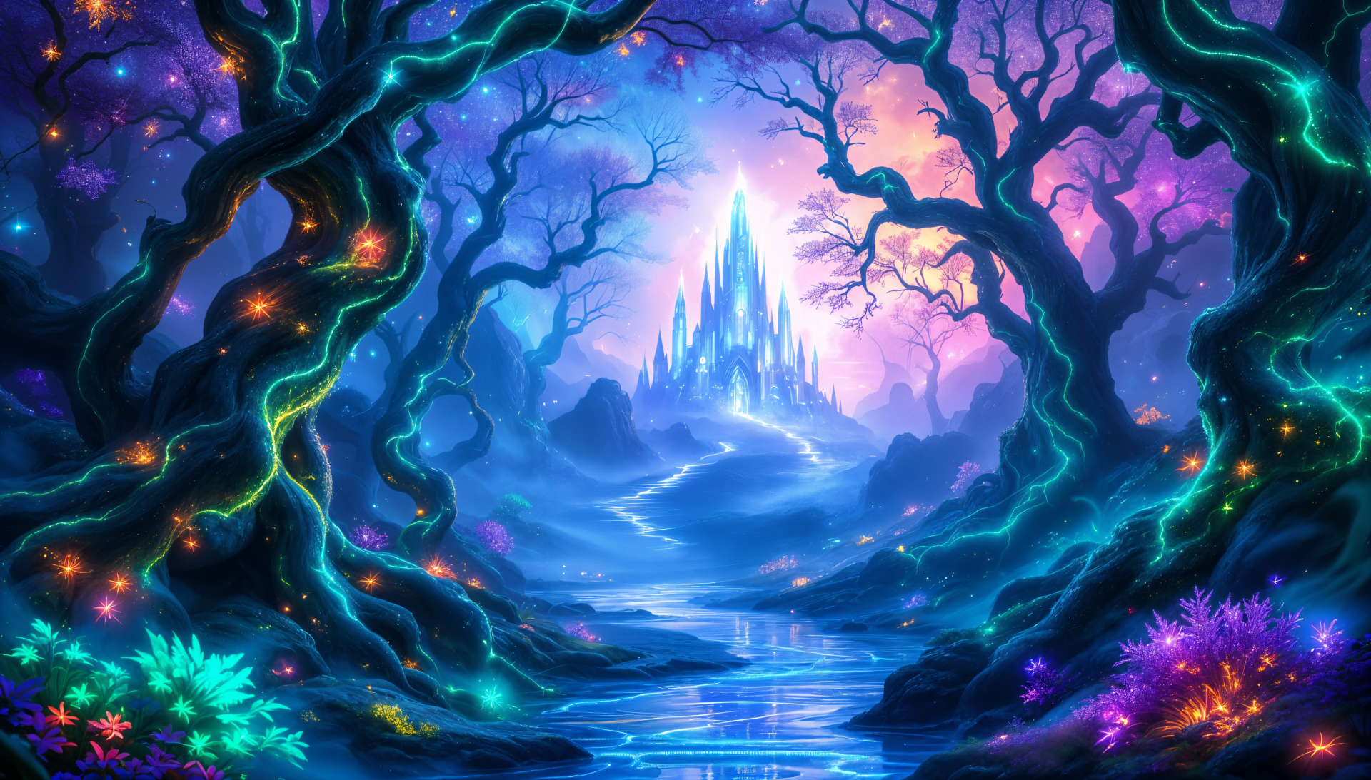 Magical Realm 4K Ultra HD Wallpaper – Enchanted Fantasy Landscape by ...