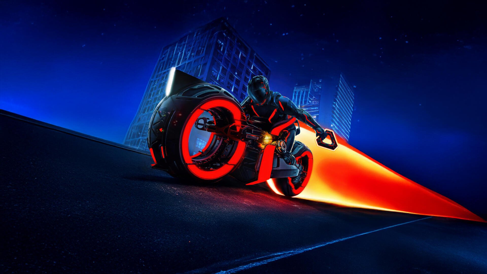 Tron: Ares 4K Ultra HD Movie Wallpaper – Futuristic Neon Ride