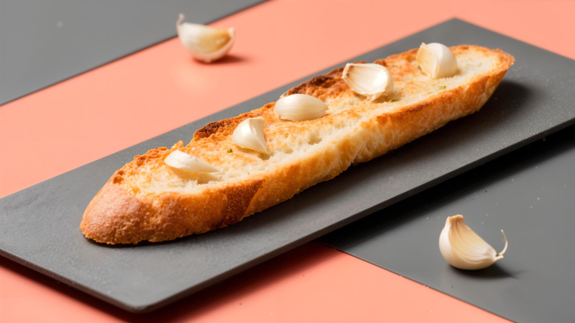 Golden Garlic Baguette — 4K Ultra HD Wallpaper by QuantumCurator