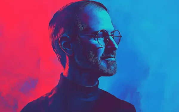Artistic HD Wallpaper of Steve Jobs by patrika