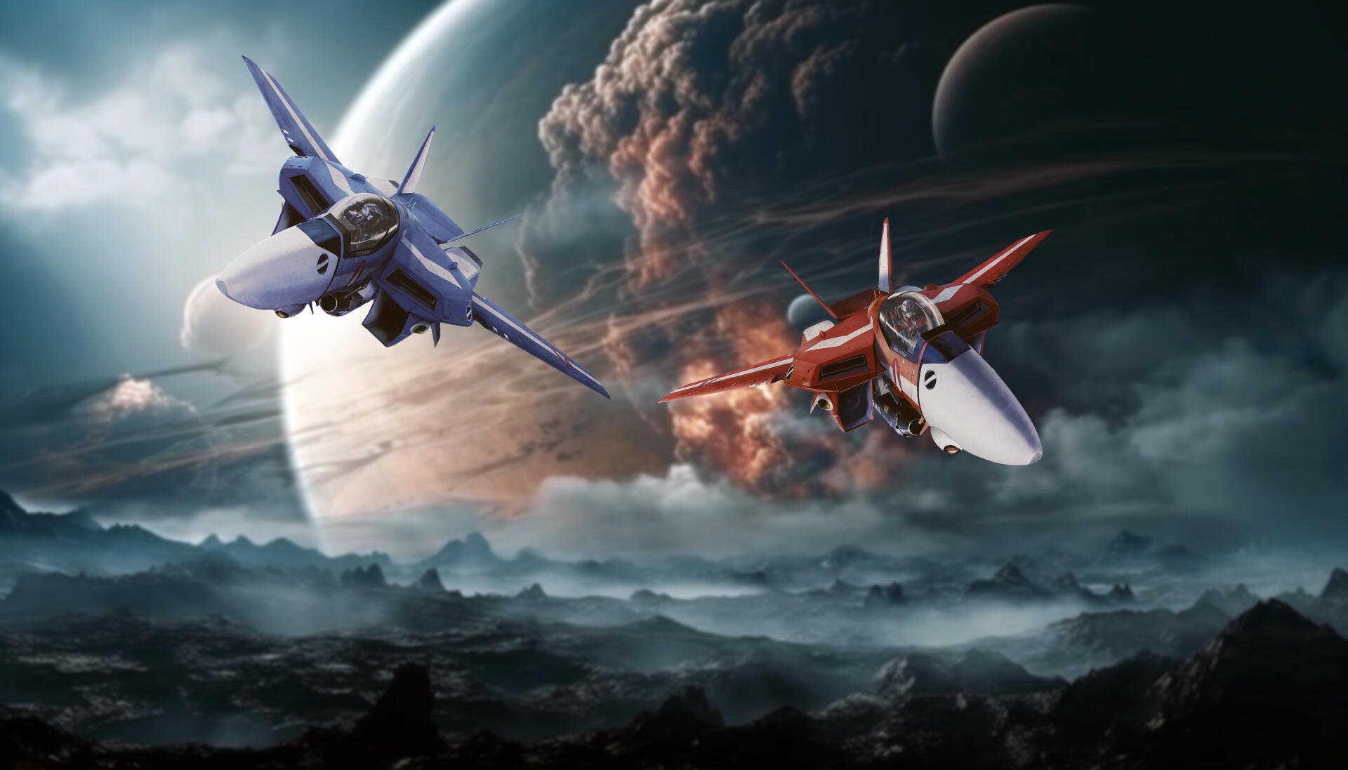 Macross: Max Sterling & Myria Parino — 4K Valkyrie Duel