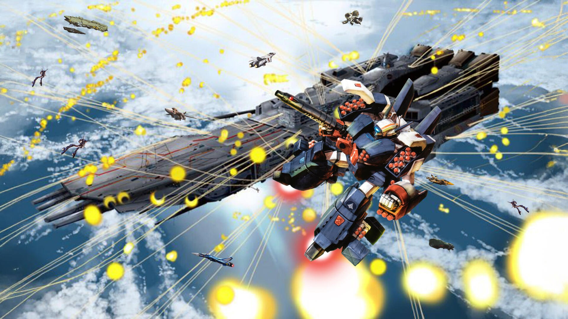 Macross: Valkyrie Carrier Assault — Robotech HD Wallpaper