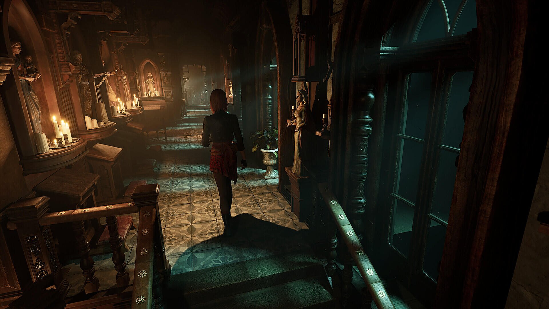 Tormented Souls 2 HD Wallpaper - Shadowed Manor Corridor