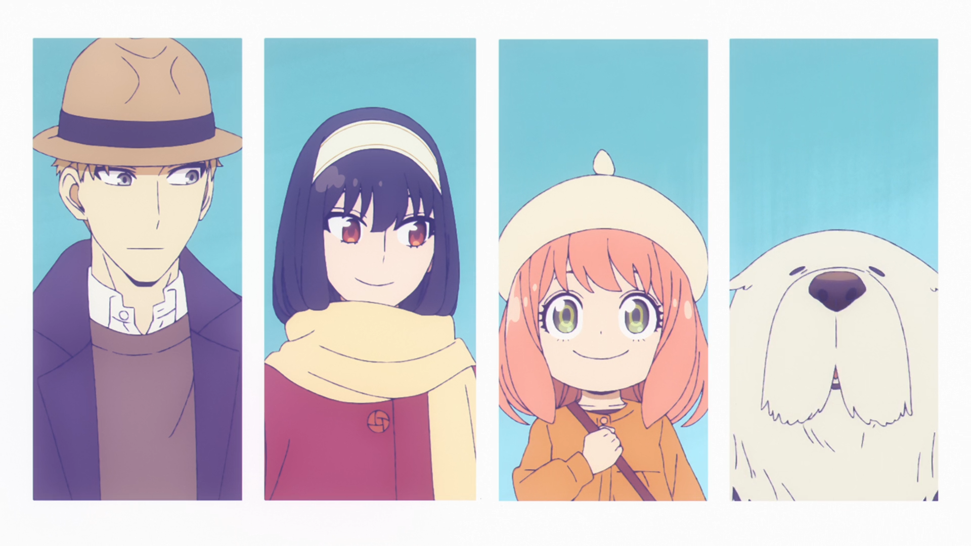 Spy x Family — Forger Family HD Wallpaper: Loid, Yor, Anya & Bond