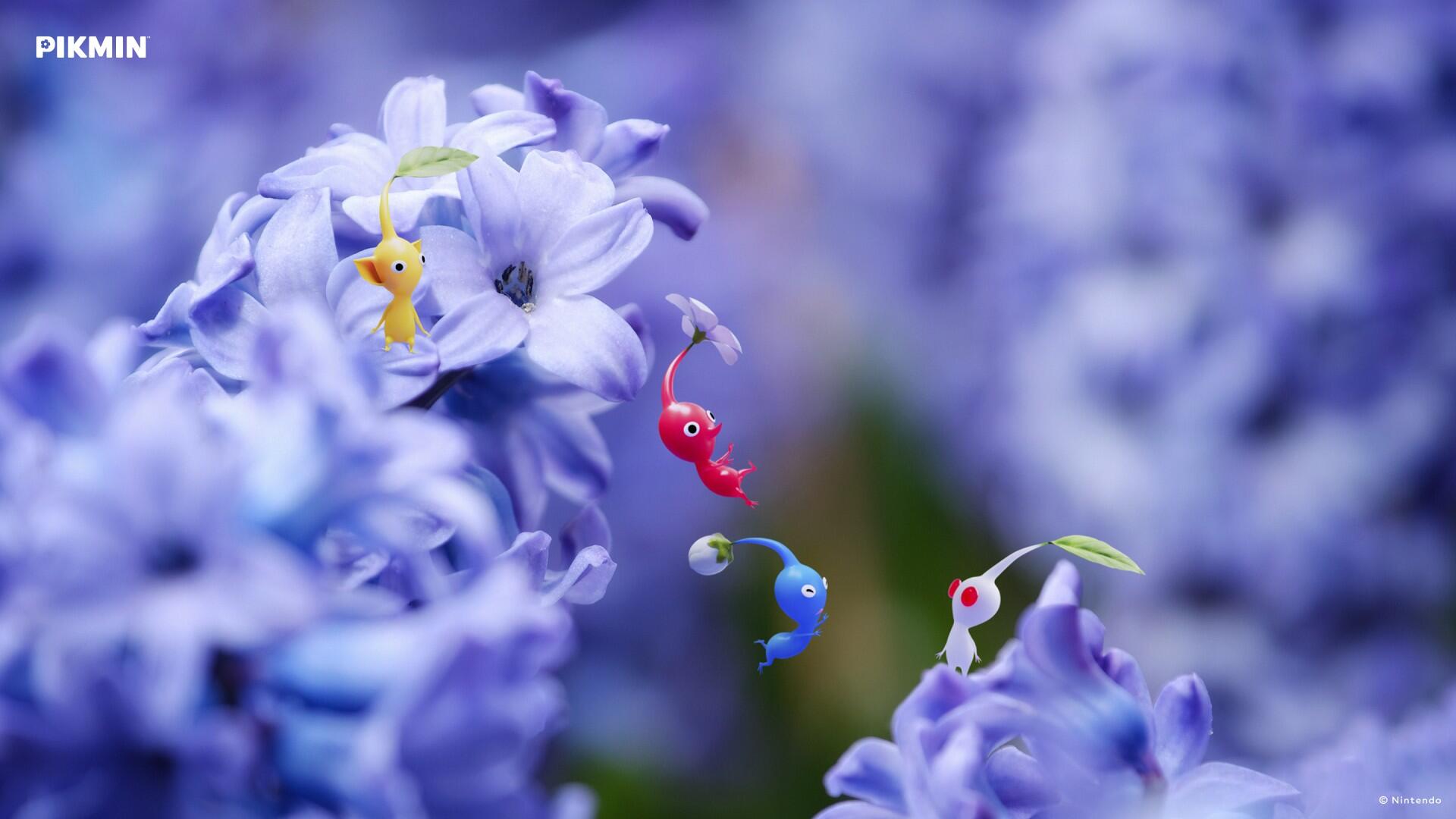 Pikmin Among Purple Blooms | Springtime Pikmin | Flowerfield Pikmin ...
