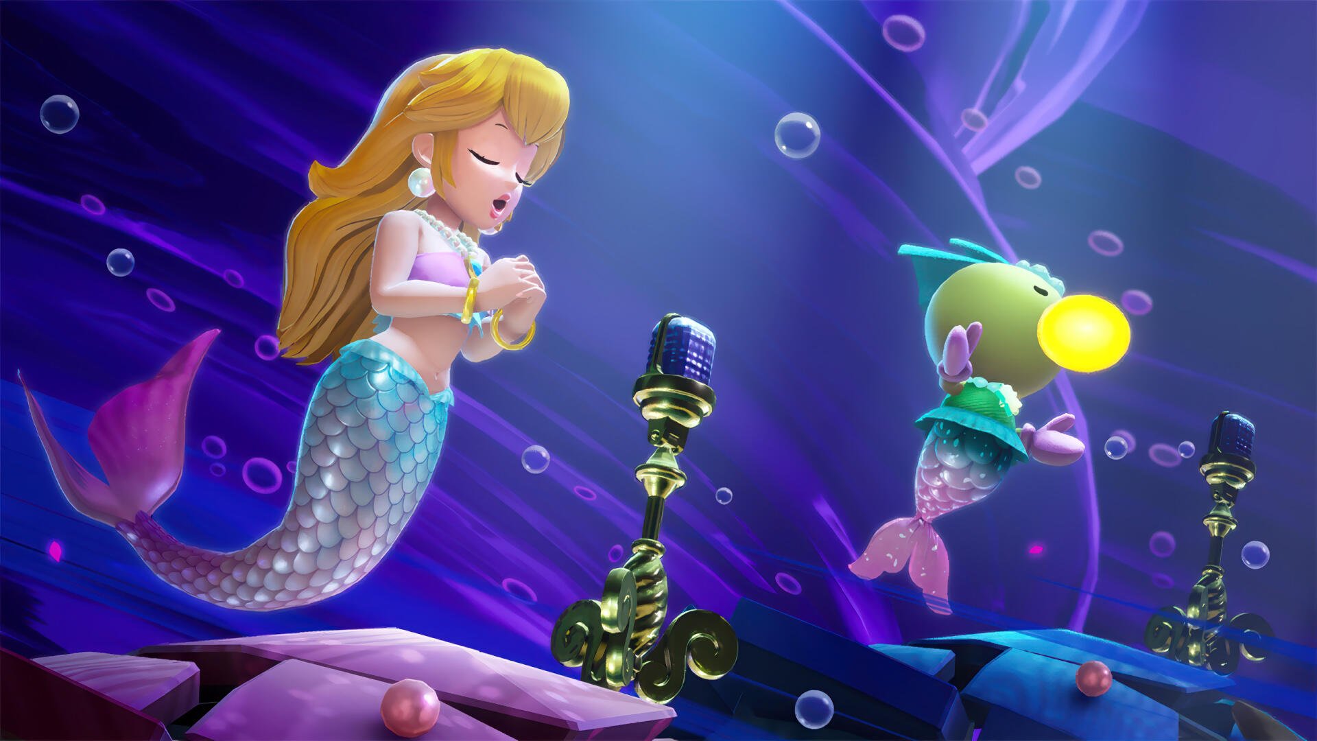 Princess Peach Showtime HD | Mermaid Stage | Undersea Concert