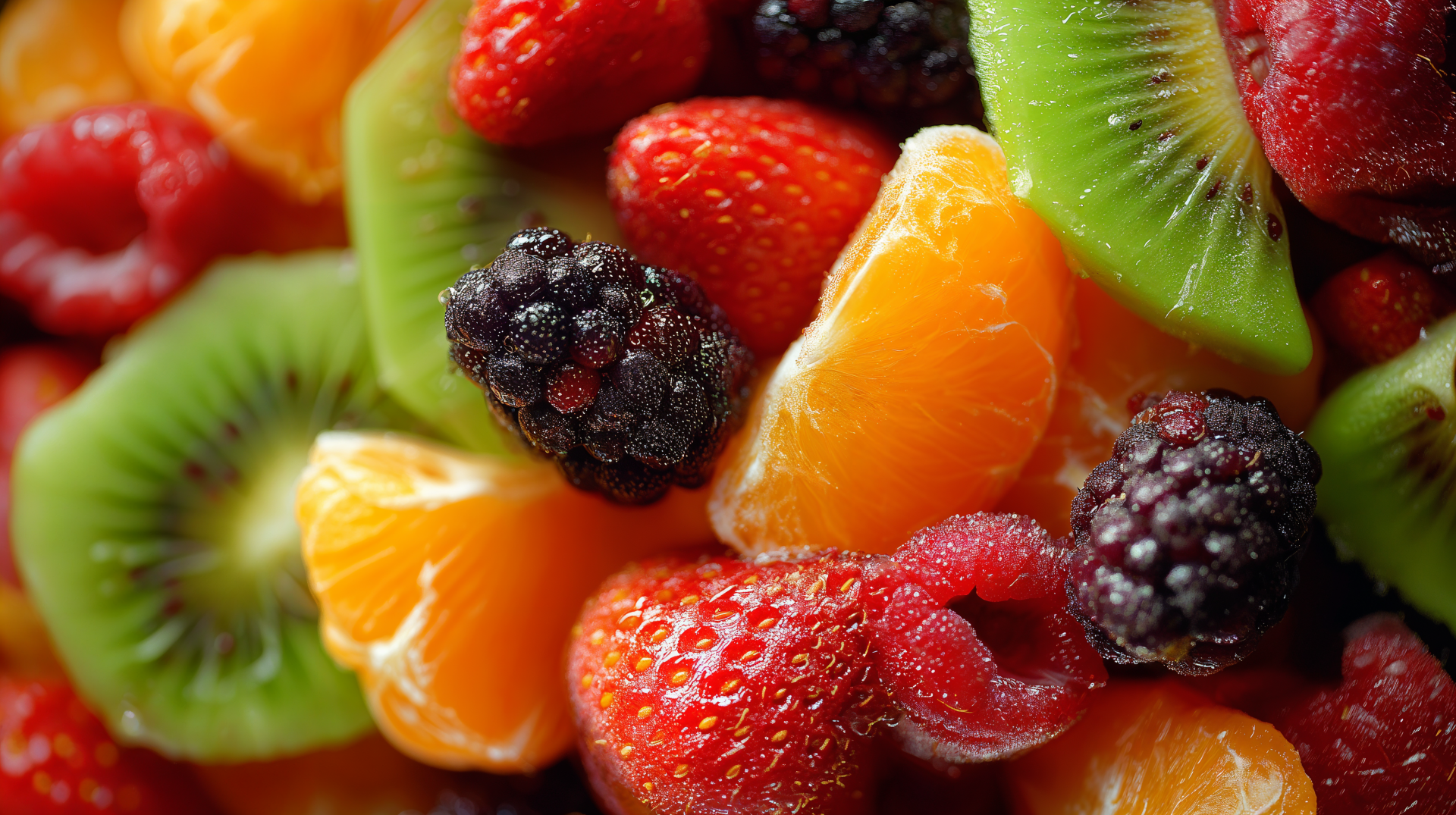4K Ultra HD Vibrant Mixed Fruit Medley Wallpaper by robokoboto