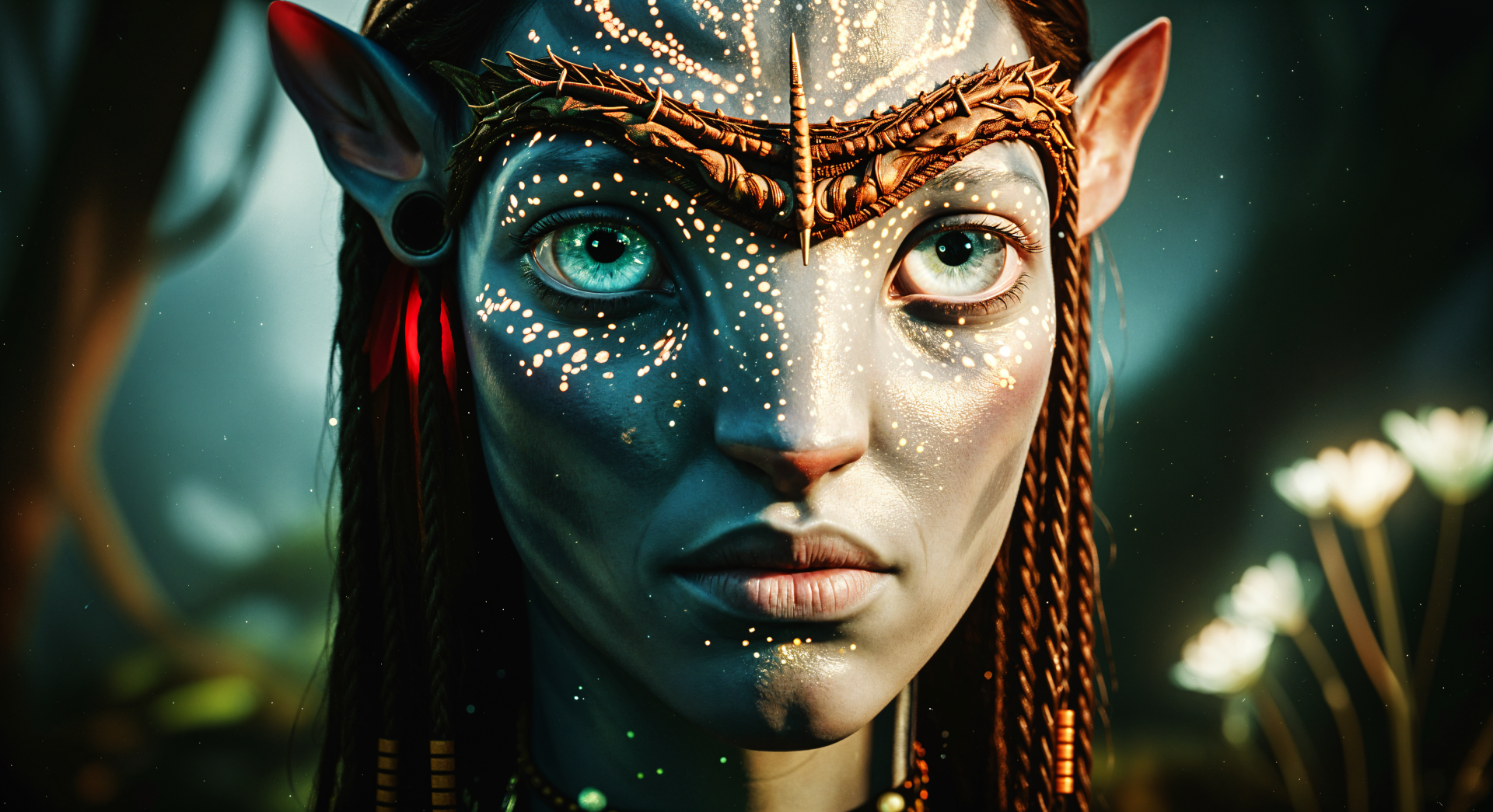 Avatar: Bioluminescent Gaze — 4K Ultra HD Wallpaper by QuantumCurator