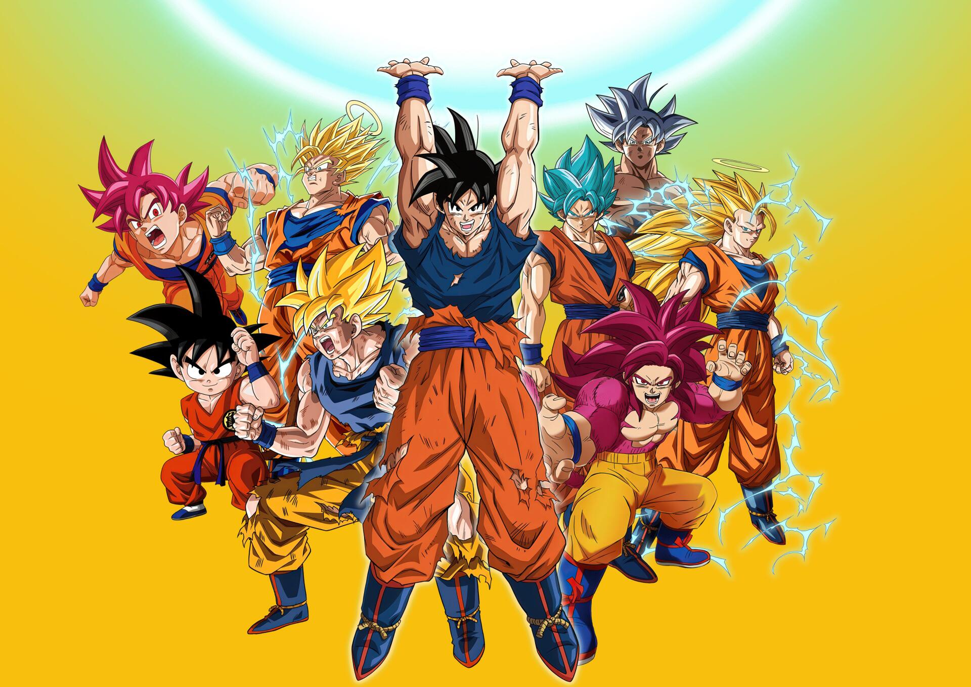 Goku — Dragon Ball 4K Ultra HD: Ultimate Saiyan Lineup | Ultra HD Goku ...