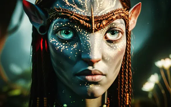 Avatar: Bioluminescent Gaze — 4K Ultra HD Wallpaper by QuantumCurator