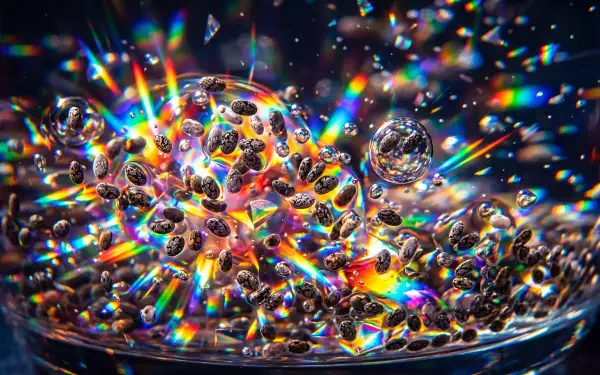 Prismatic Chia Seeds — 5K Ultra HD Wallpaper by QuantumCurator ...