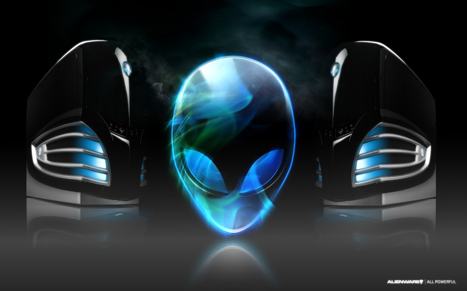 Alienware Tech Matrix: High-Definition Futuristic Alien Glow Wallpaper