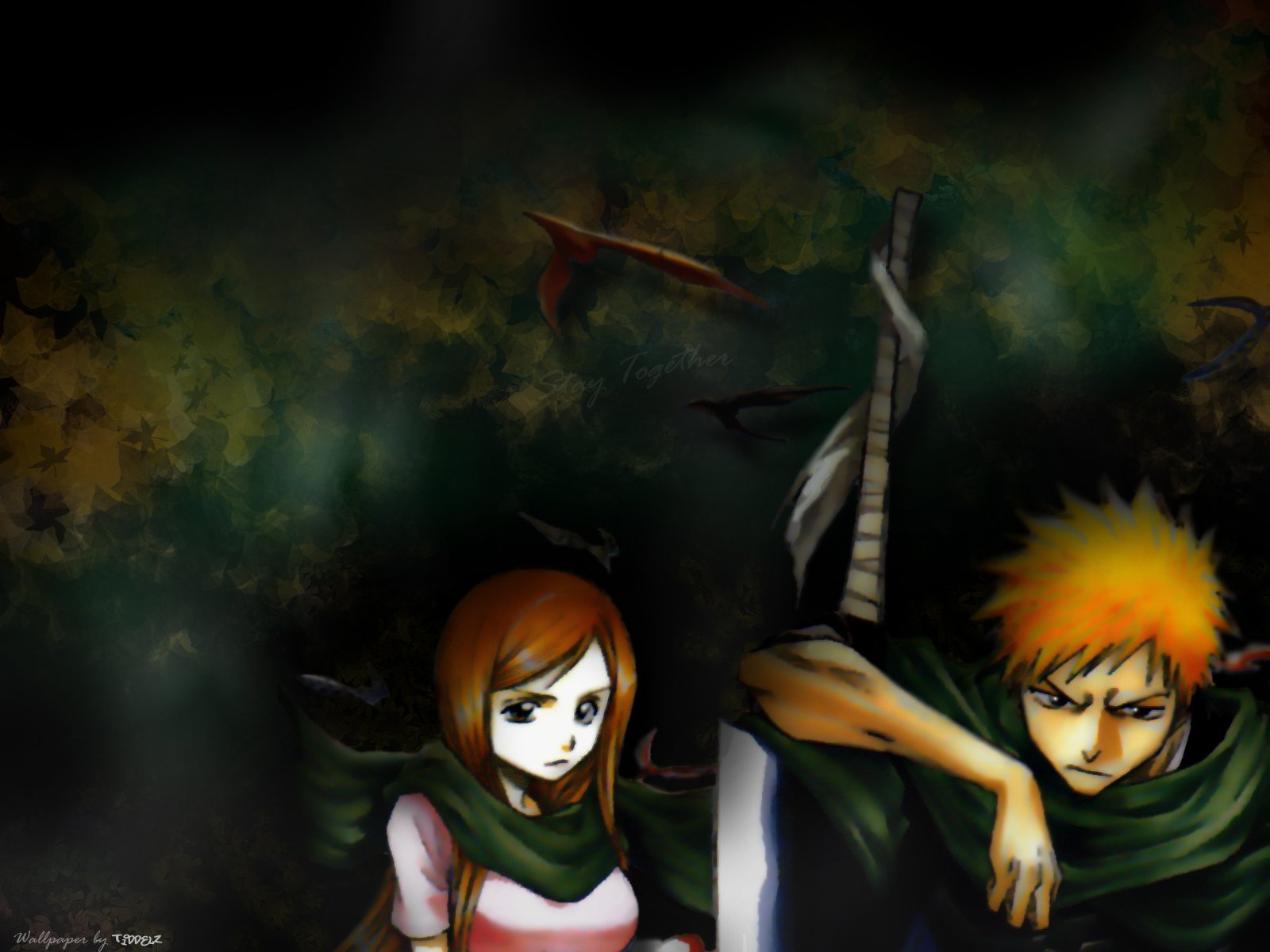 Download Orihime Inoue Ichigo Kurosaki Anime Bleach Wallpaper ...